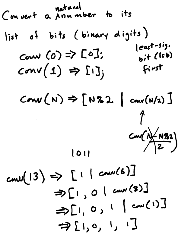 Converting a Number to a List of Bits